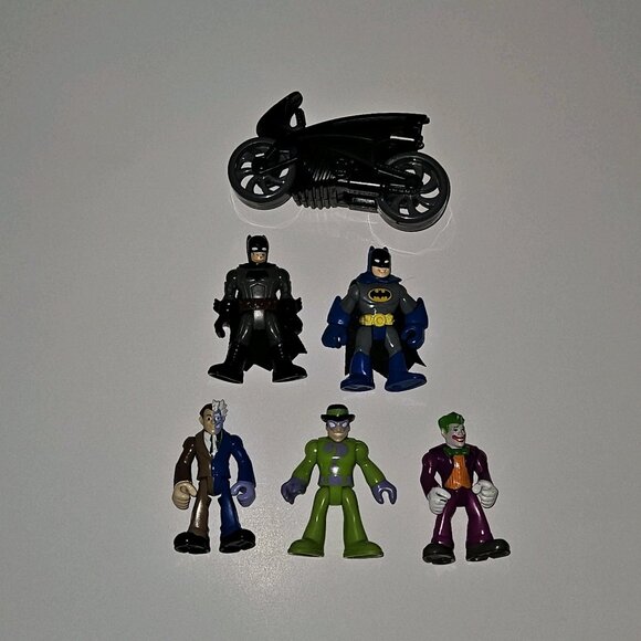 DC | Toys | Imaginext Dc Figures Toy Lot Batman Motorcycle Villains Two ...